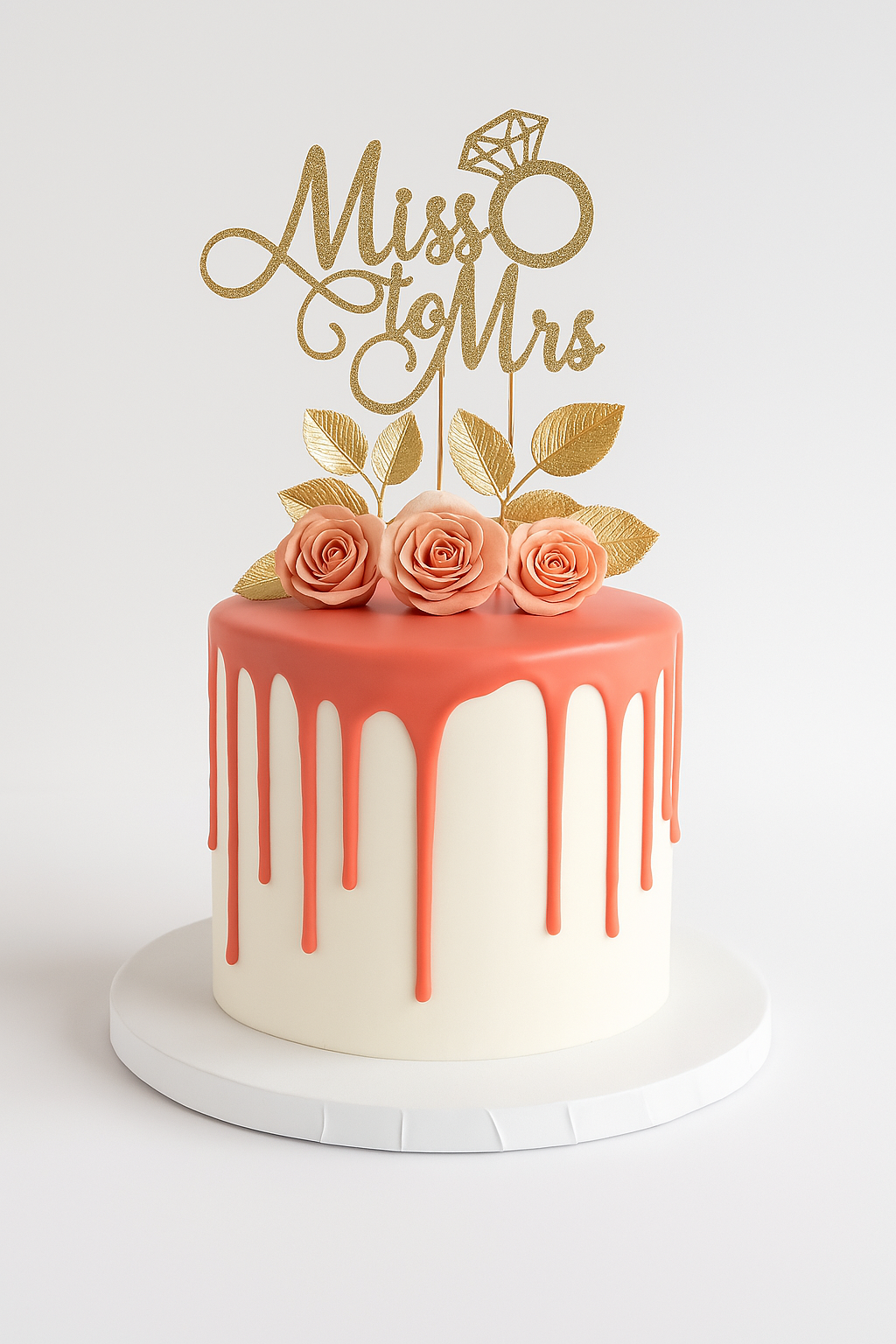 Miss to Mrs Drip Cake – 7th Heaven Bakery UK