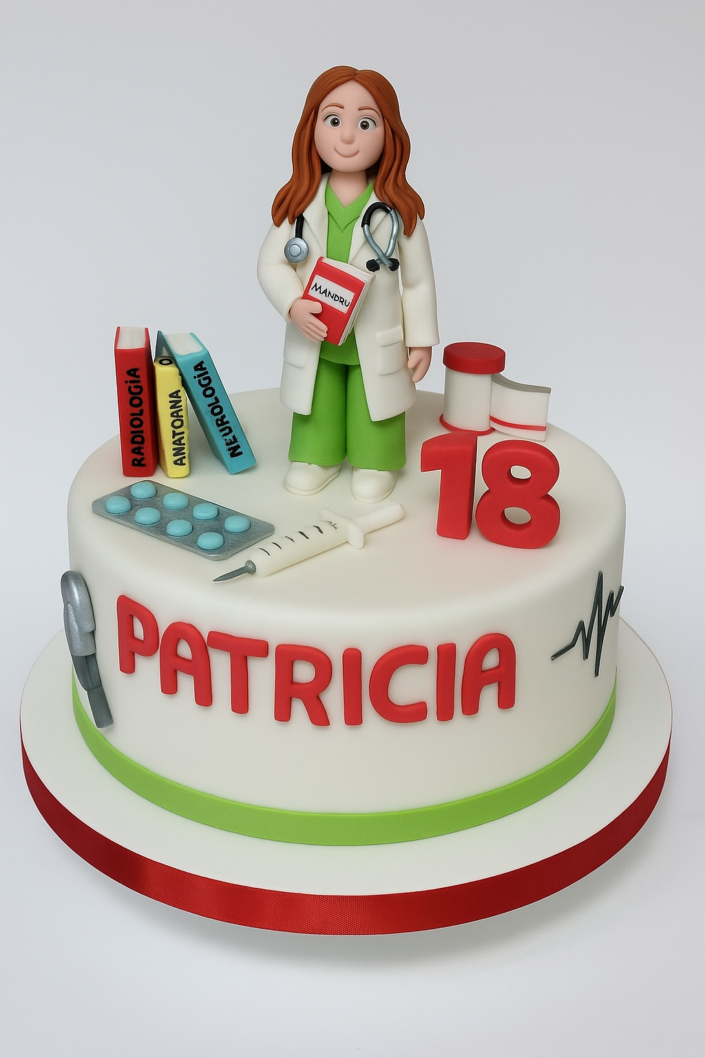 Medical Graduate Theme Cake – 7th Heaven Bakery UK