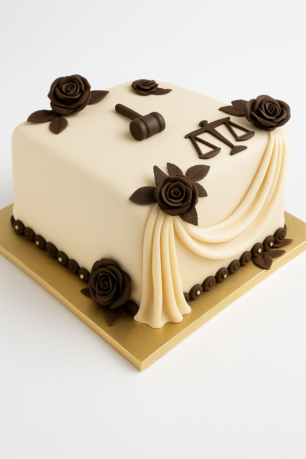 Elegant Law Graduation Cake – 7th Heaven Bakery UK