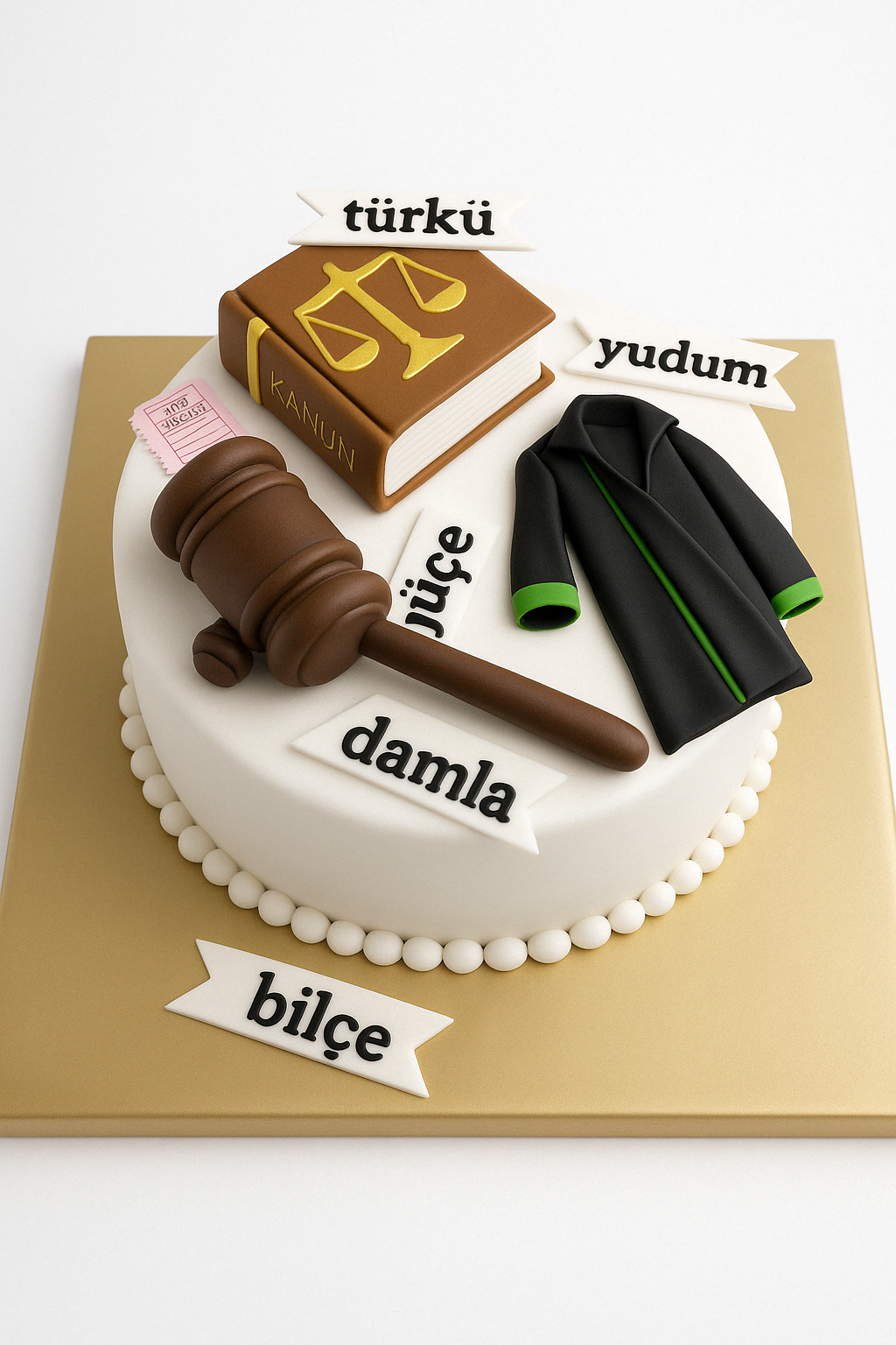 Law Theme Cake – 7th Heaven Bakery UK