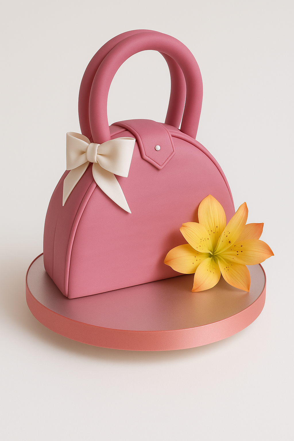 Pink Elegance Handbag Cake – 7th Heaven Bakery UK
