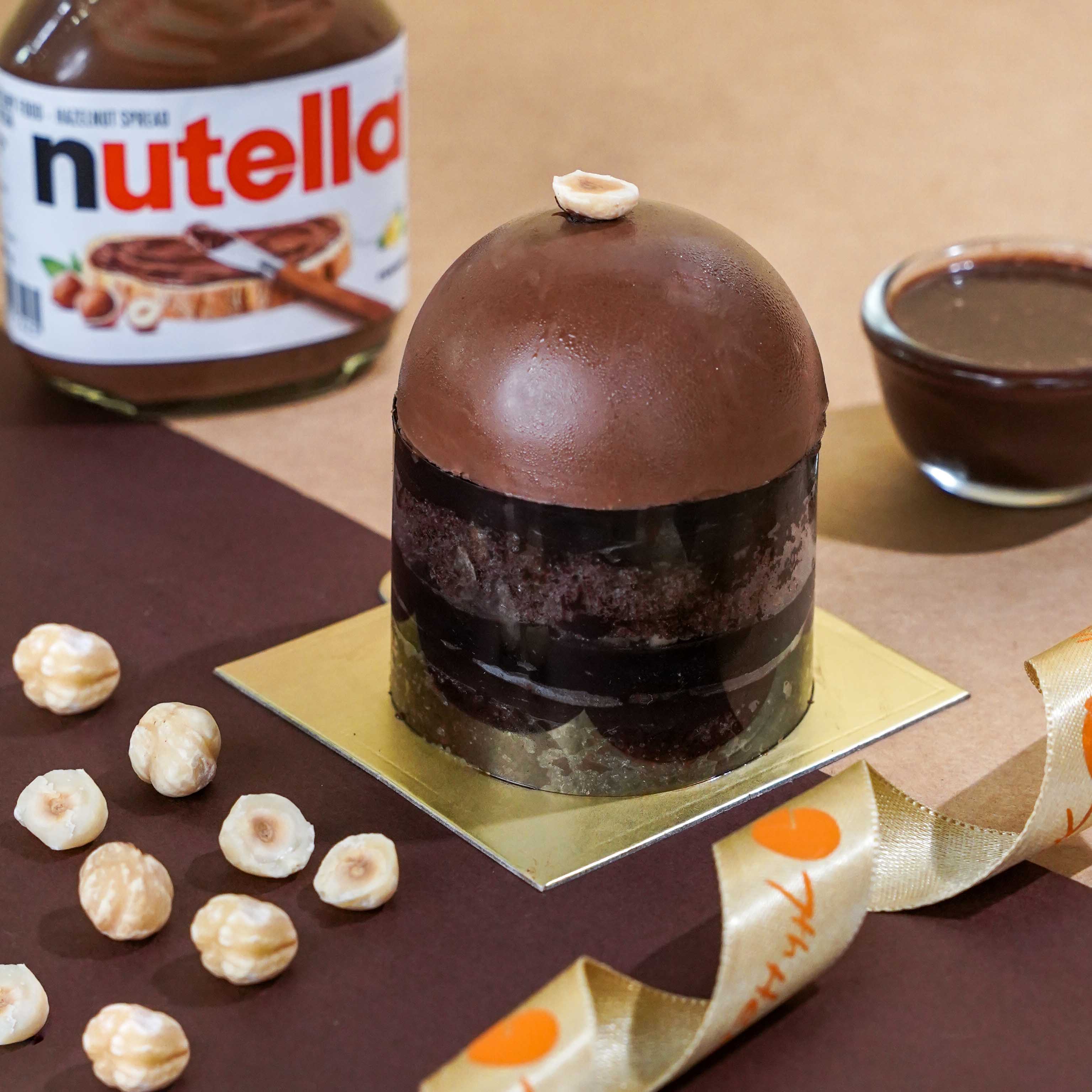 Hazelnut Mini Burst Cake – 7th Heaven Bakery UK