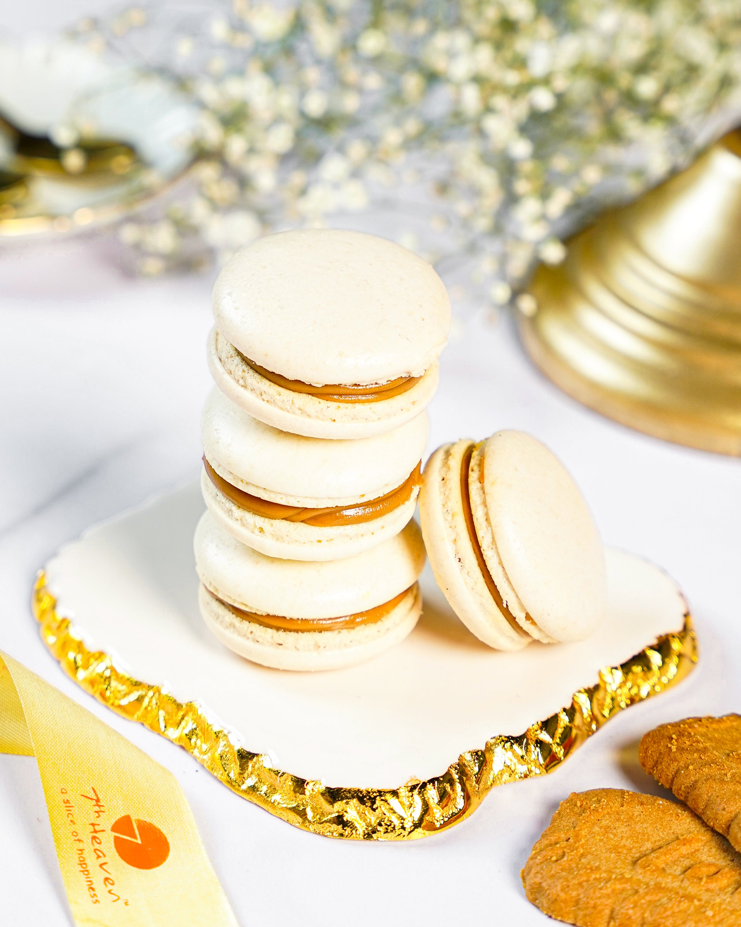 Lotus Biscoff® Macaron – 7th Heaven Bakery UK