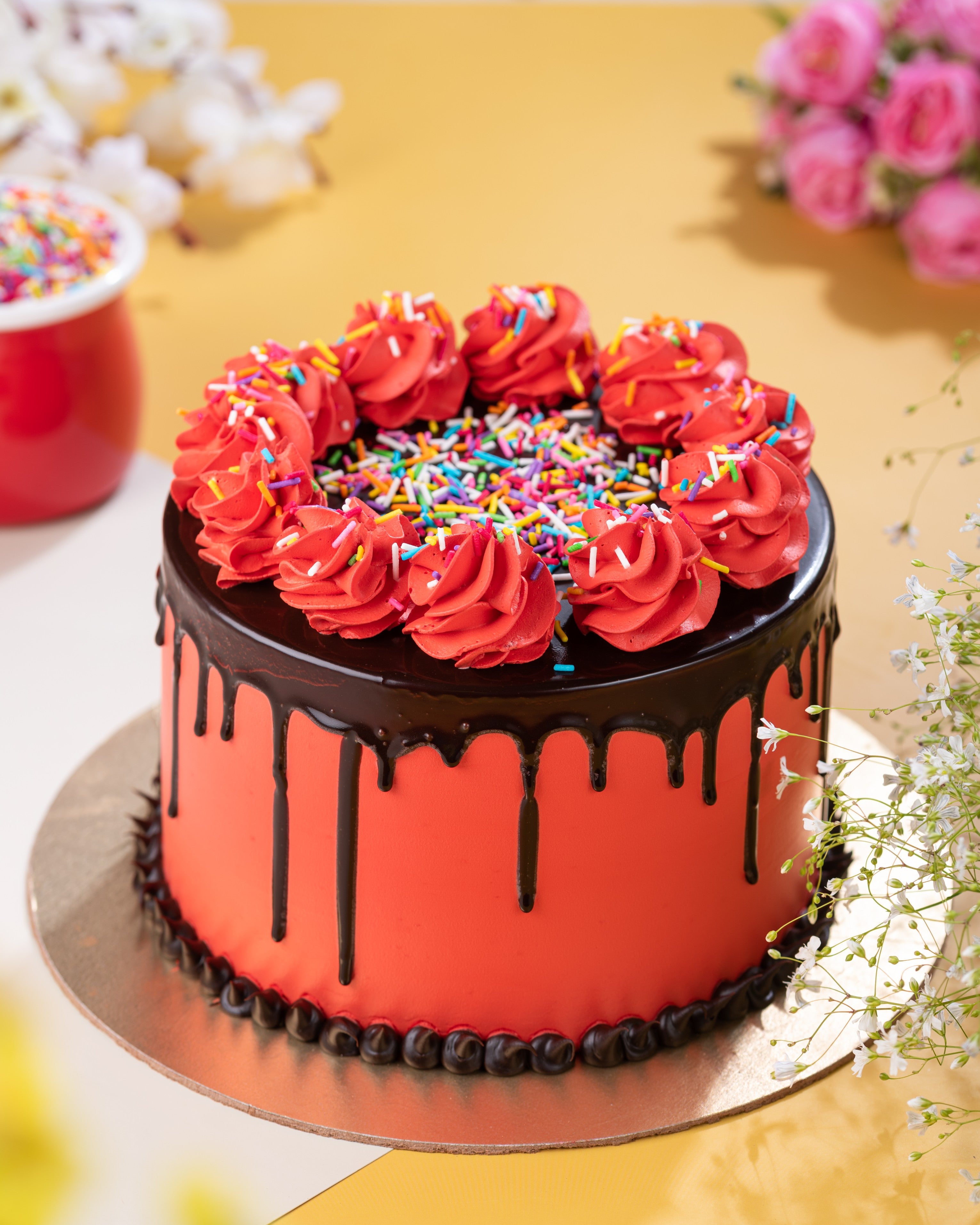 Red Velvet Dark Fantasy Cake – 7th Heaven Bakery UK