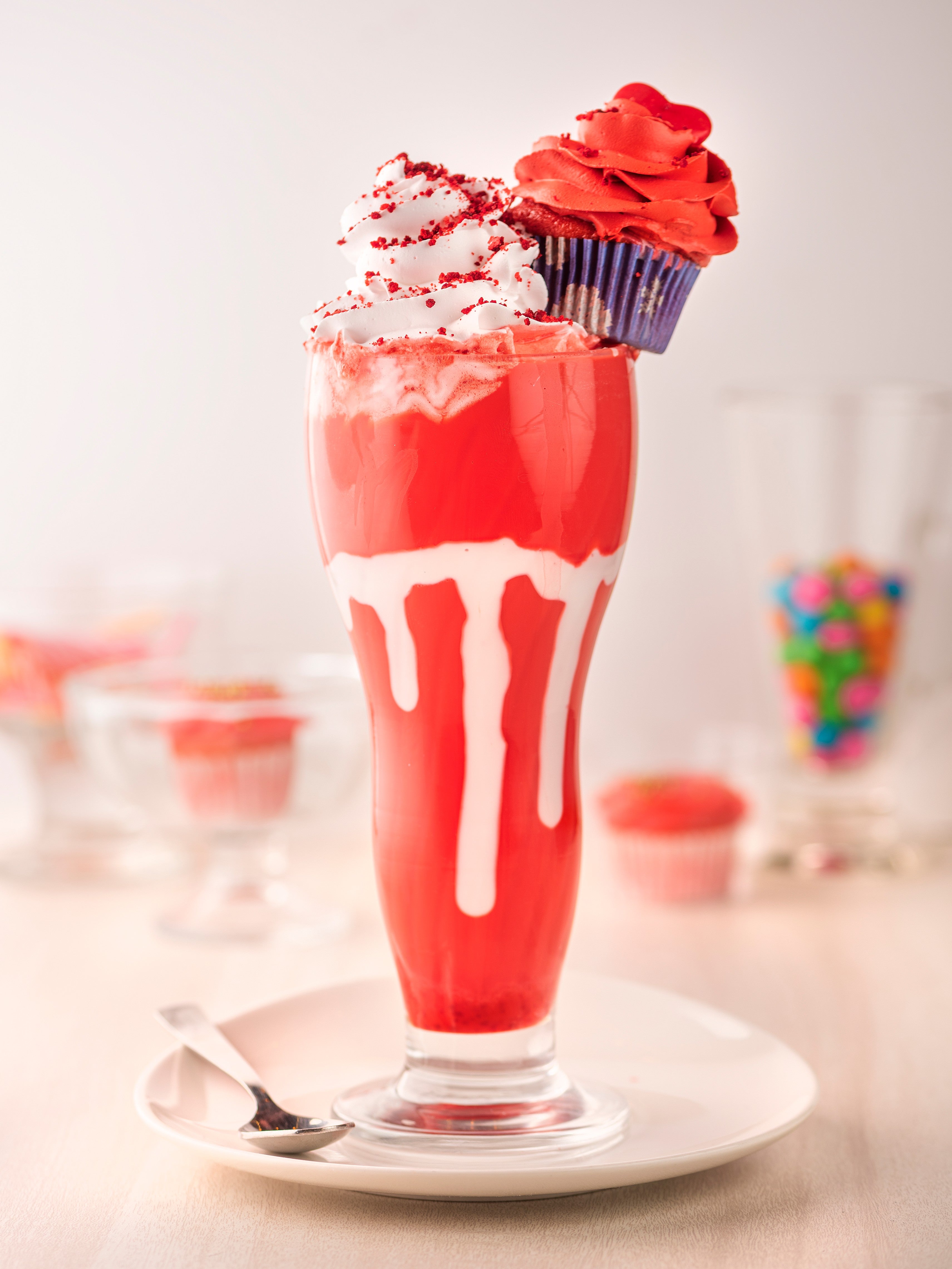 Red Velvet Cupcake Milkshake – 7th Heaven Bakery UK
