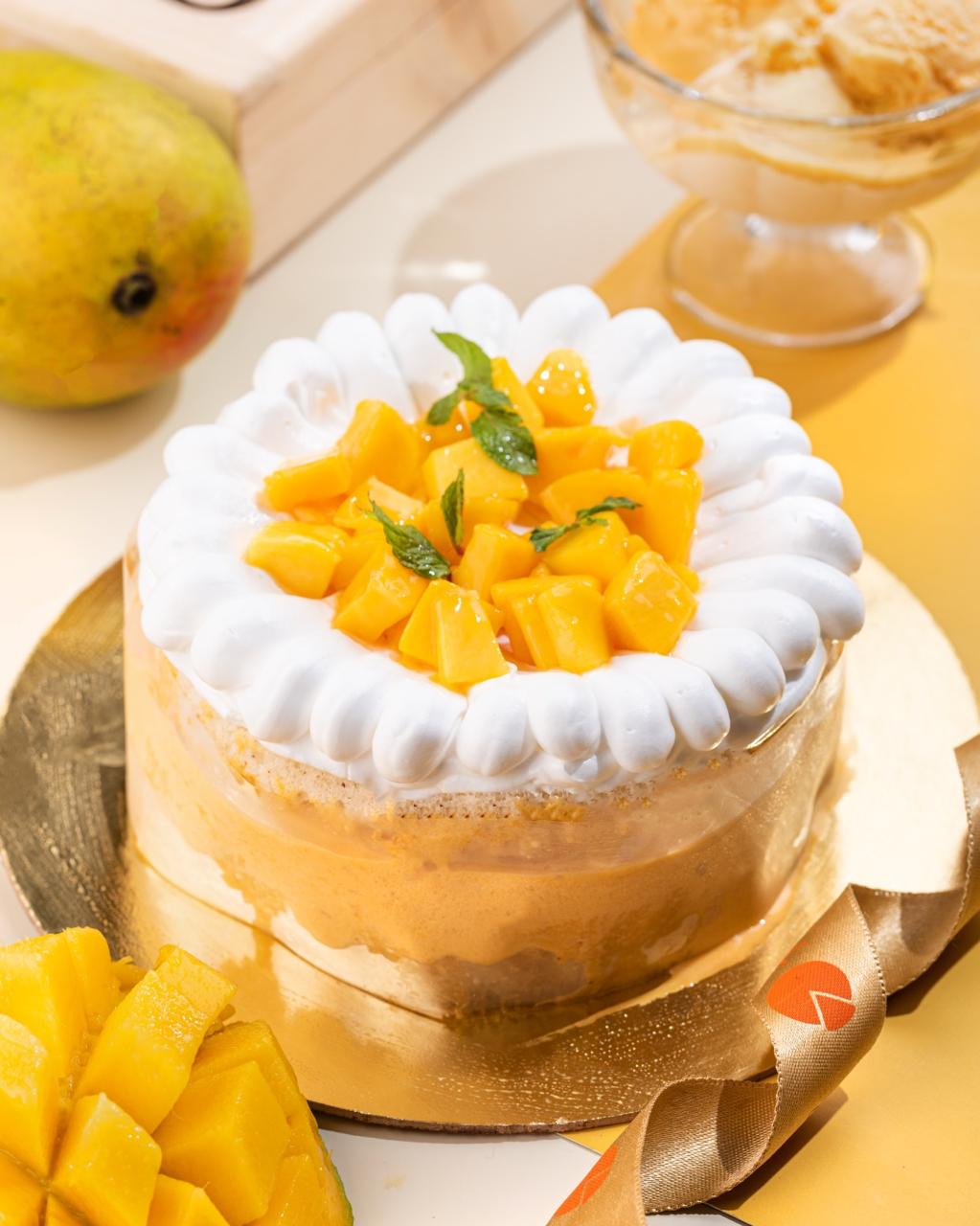 Mango Ice Cream Cake – 7th Heaven Bakery UK
